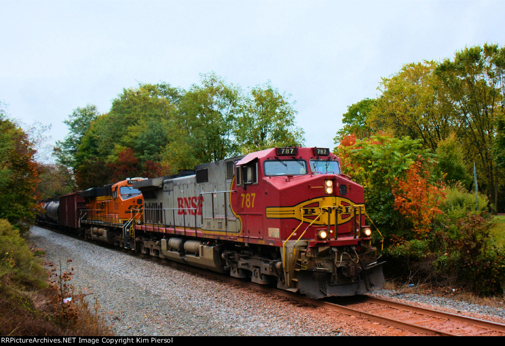 BNSF 787 7829 CSX Train K138-08 Crude Oil Loads